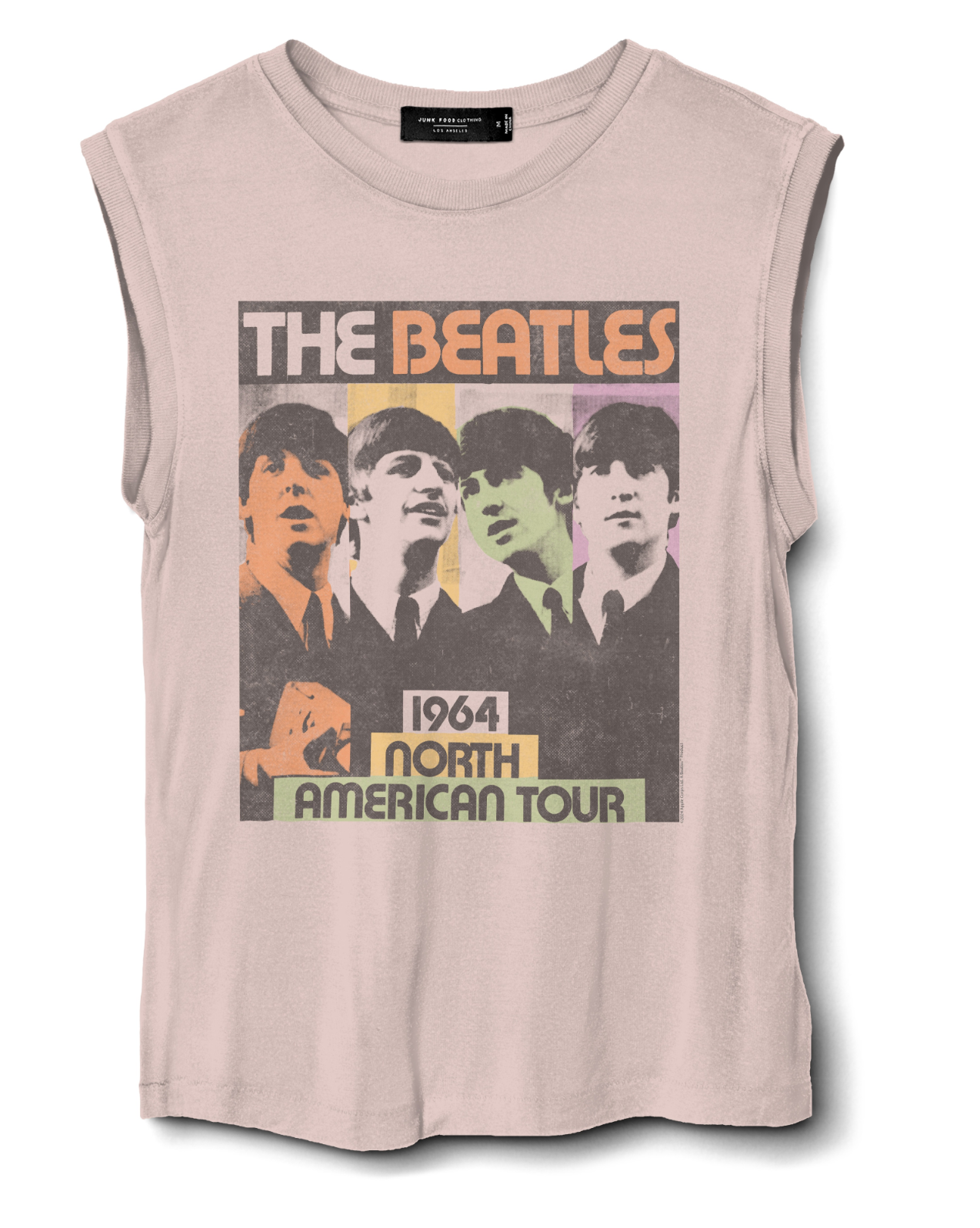 Junk Food -Beatles 1964 Tour - Pink Tank - Sands Boutique