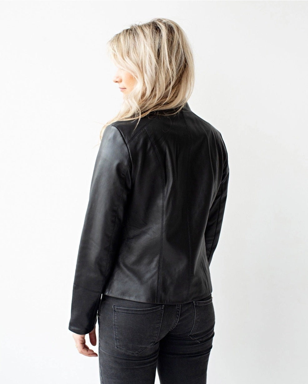 Amsterdam Heritage -Black Urban Leather Jacket- Sands Boutique