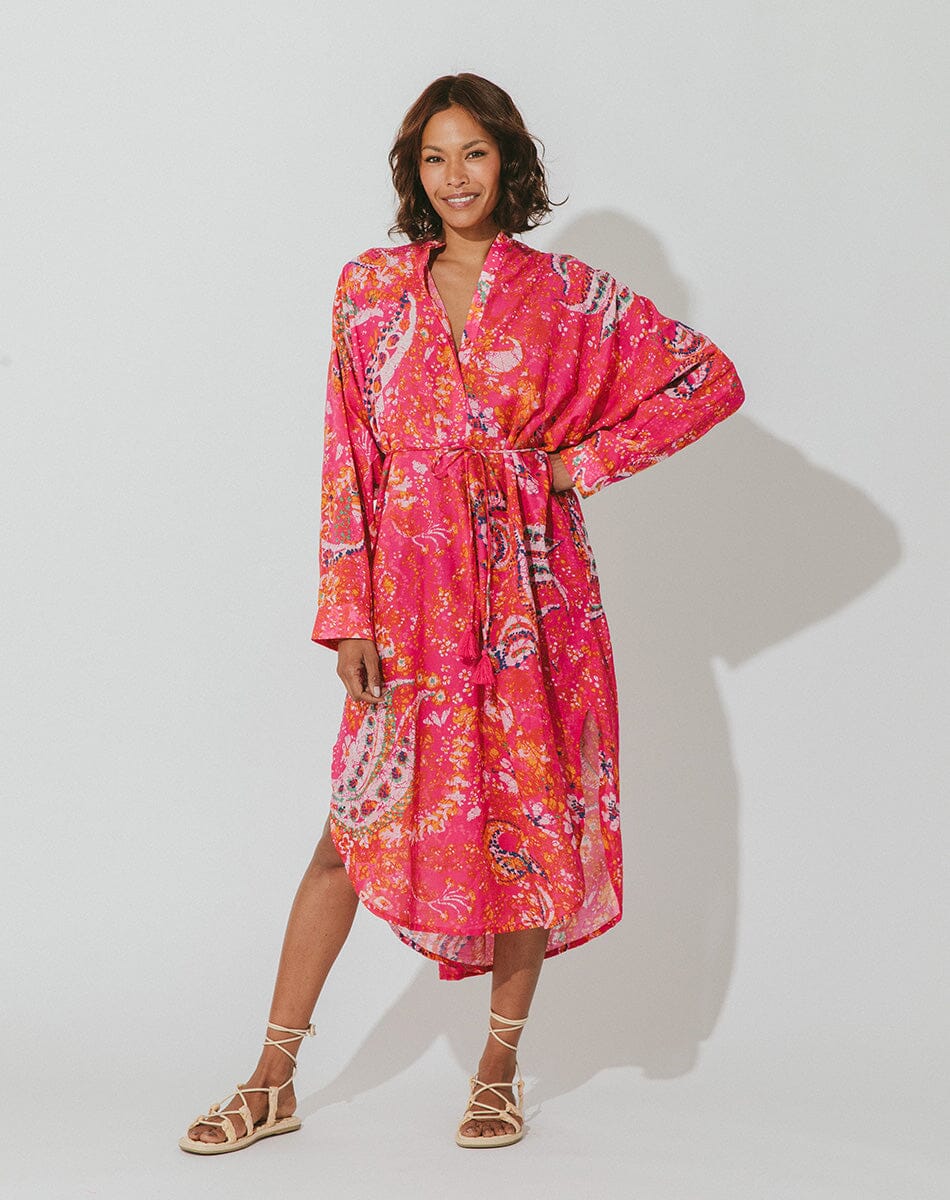 Cleobella - Rohita Kaftan - Hibiscus - Sands Boutique – Sands Swim